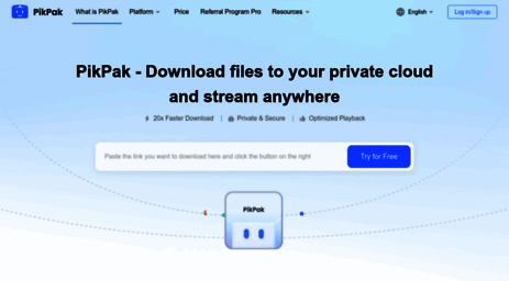 Visit Mypikpak.com - What is PikPak | PikPak - Private Cloud, Video Saver.