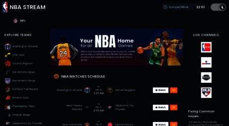 Visit Nbastreams.cc - Free Sports Streams & NBA Games in HD | NBAStreams.cc.