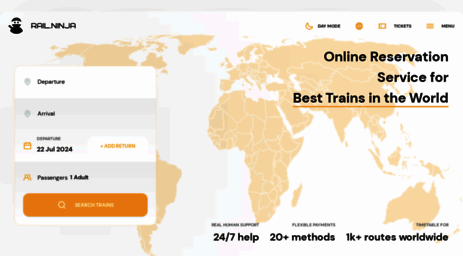 Visit New.rail.ninja - Book High-Speed Trains Around the World with ...