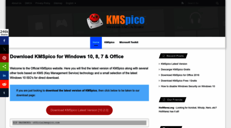 Visit Officialkmspico.com - Download KMSpico for Windows 10, 8, 7 ...
