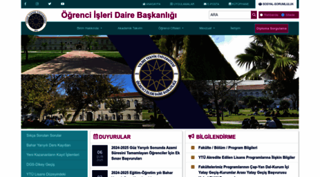 Visit Ogi.yildiz.edu.tr - Anasayfa | YTÜ Öğrenci İşleri Daire Başkanlığı.