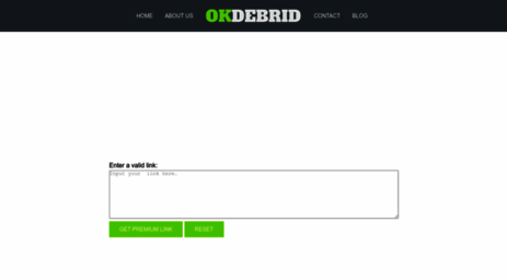 Visit Okdebrid.com - OkDebrid - Unlimited Premium Link Generator.