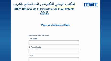 Visit Onee-bo.tasshilat.ma - ONEE-BO en ligne.