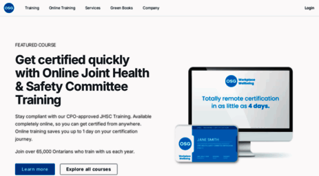 Visit Osg.ca - OSG - Workplace Wellbeing | Health & Safety Training ...