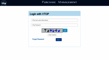 Visit P2p.vit.ac.in - Purchase And Payment.