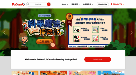 Visit Pagamo.org - PaGamO｜Most Powerful Online Gaming Platform.