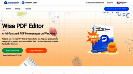 Visit Pdf.wisecleaner.com - Wise PDF Editor - Full-featured PDF file ...