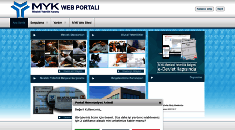 Visit Portal.myk.gov.tr - MYK Web Portal.