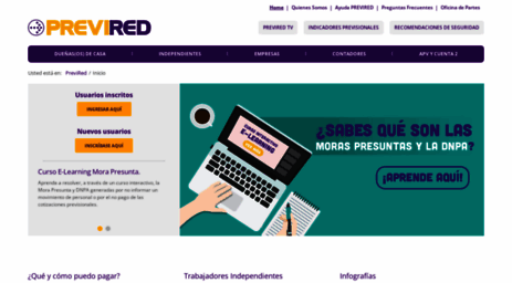 Visit Previred.cl - Previred.