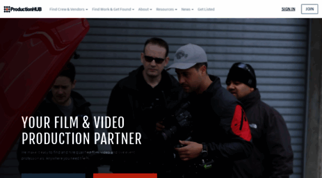 Visit Prohub.com - ProductionHUB | Find Film and Video Professionals.