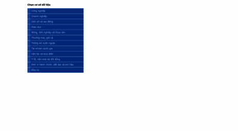 Visit Pxweb.gso.gov.vn - PX-Web - Select database.