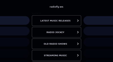 Visit Radiofly.ws - WEBSITE.WS - Your Internet Address For Life™.