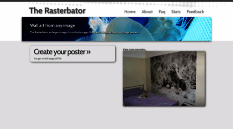 Visit Rasterbator.net - Wall art generator - Rasterbator.