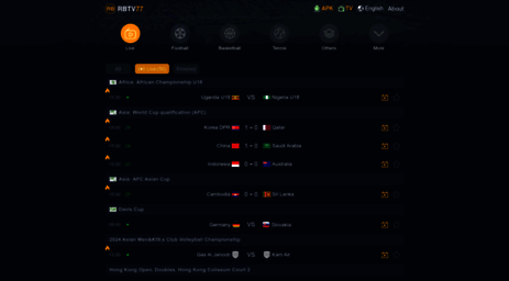 Visit Rbtv77.team - RBTV77 live sports for free.