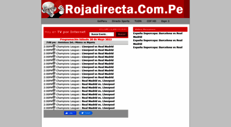 Visit Rojadirecta.com.pe - Roja Directa | Ver Fútbol en Vivo y Partidos ...