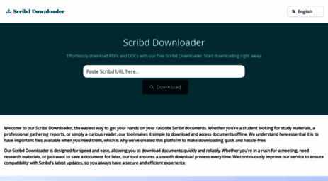 Visit Sbdownloader.com - Scribd Downloader - Free PDF/DOC Downloads.