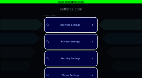 Visit Settings.com