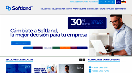 Visit Softland.cl - Sistema ERP, Sistema Contable, Software de Administración - Softland.