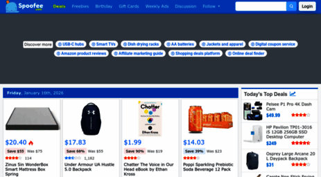 Visit Spoofee.com - Today's Best Deals and Price Mistakes - Spoofee ...