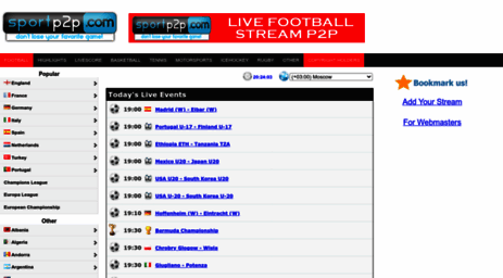 Visit Sportp2p.com - Free live football p2p stream, p2p football, p2p ...