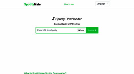 Visit Spotifymate.com - Spotify Downloader - Download Spotify Songs to ...