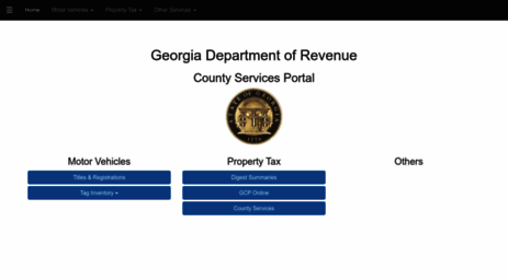 Visit Sso.dor.ga.gov - GADOR County Services Portal.