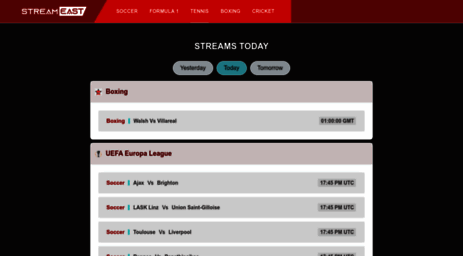 Visit Streameast.soccer - Streameast - Soccer Streams, UFC 314, NBA ...