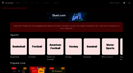 Visit Streamed.pk - Streamed - Watch Any Live Sport Online, Best Source ...