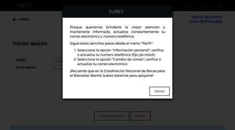 Visit Subes.becasbenitojuarez.gob.mx - SUBES - 2025.