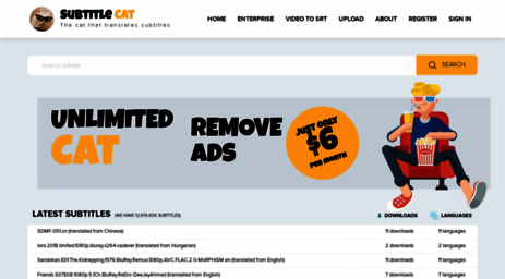 Visit Subtitlecat.com - Subtitle Cat - All Language Subtitles.