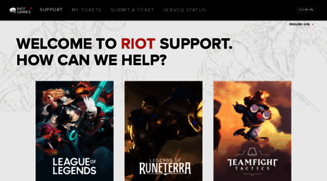 Visit Support.riotgames.com - Riot Games Support.