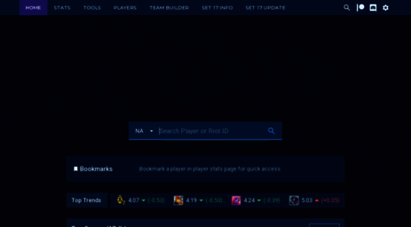 Visit Tactics.tools - TFT Meta, Stats, Comps, Match History and more ...