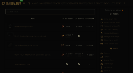 Visit Tarkov.dev - Tarkov.dev.