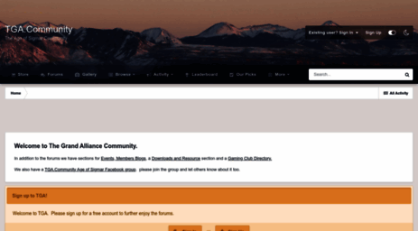 Visit Tga.community - The Grand Alliance Community.