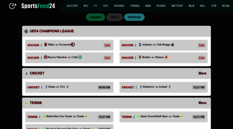 Visit The.sportsfeed24.com - HD Soccer Streams - High quality NFL, NBA ...