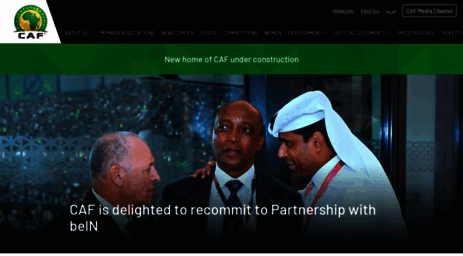 Visit Tickets.cafonline.com - Confédération Africaine de Football.