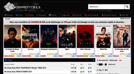 Visit Torrent911.cz - Torrent911: Plateforme de Téléchargement Francophone.