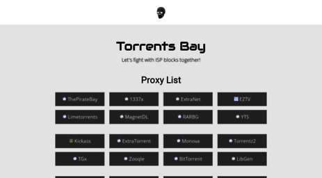 Visit Torrentsbay.org - TorrentsBay | Unblock Torrents by Proxy.