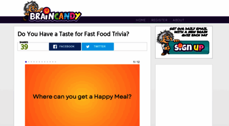 Visit Trivia.braincandy.net - Brain Candy.