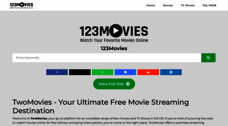 Visit Twomovies.tv - 123Movies Alternative Sites | Watch Free Movies ...