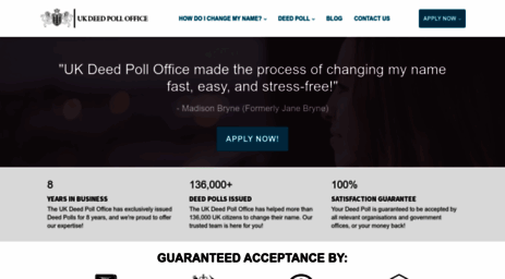 Visit Ukdeedpolloffice.org - UK Deed Poll Office - Best Name Change ...