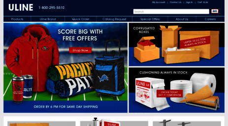 Visit Uline.com - ULINE - Shipping Boxes, Shipping Supplies, Packaging ...