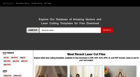 Visit Vecty.co - Download Free Laser Cut Files and Vectors | Vecty.