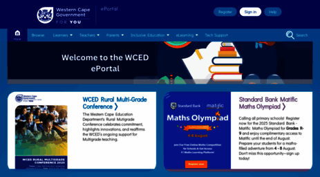 Visit Wcedeportal.co.za - WCED ePortal | ePortal.