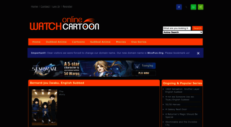 Visit Wcofun.org - Watch Cartoons and Anime Online in HD for Free.