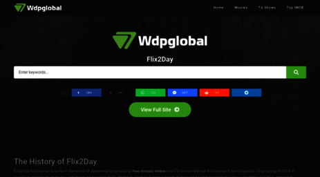 Visit Wdpglobal.com - Flix2Day - Watch Free Series & TV Shows - Movies ...