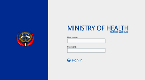 Visit Webmail.moh.gov.kw - Outlook Web App.