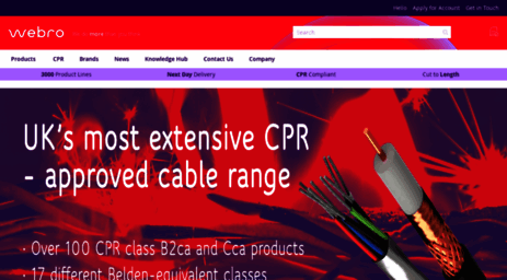 Visit Webro.com - Cables Manufacture and Bulk Cables UK | Webro Cables.