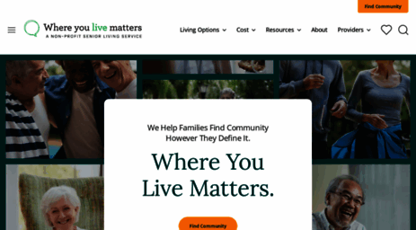 Visit Whereyoulivematters.org - Where You Live Matters | Find Senior ...