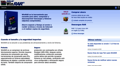 Visit Winrar.es - Soporte WinRAR - Sitio oficial WinRAR en español.